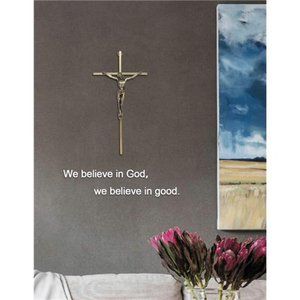 Wall Decor | Crucifix Wall Cross Metal Slender Catholic Crosses Wall ...